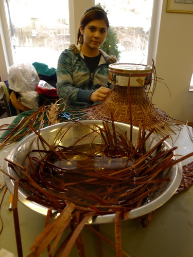 Cedar bark weaving | Clarissa Rizal Blog