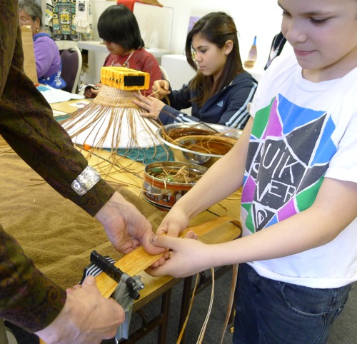 Cedar bark weaving | Clarissa Rizal Blog