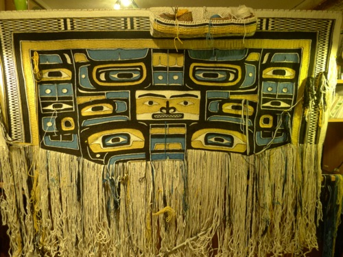 “Diving Whale Lovebirds” Chilkat Robe | Clarissa Rizal Blog