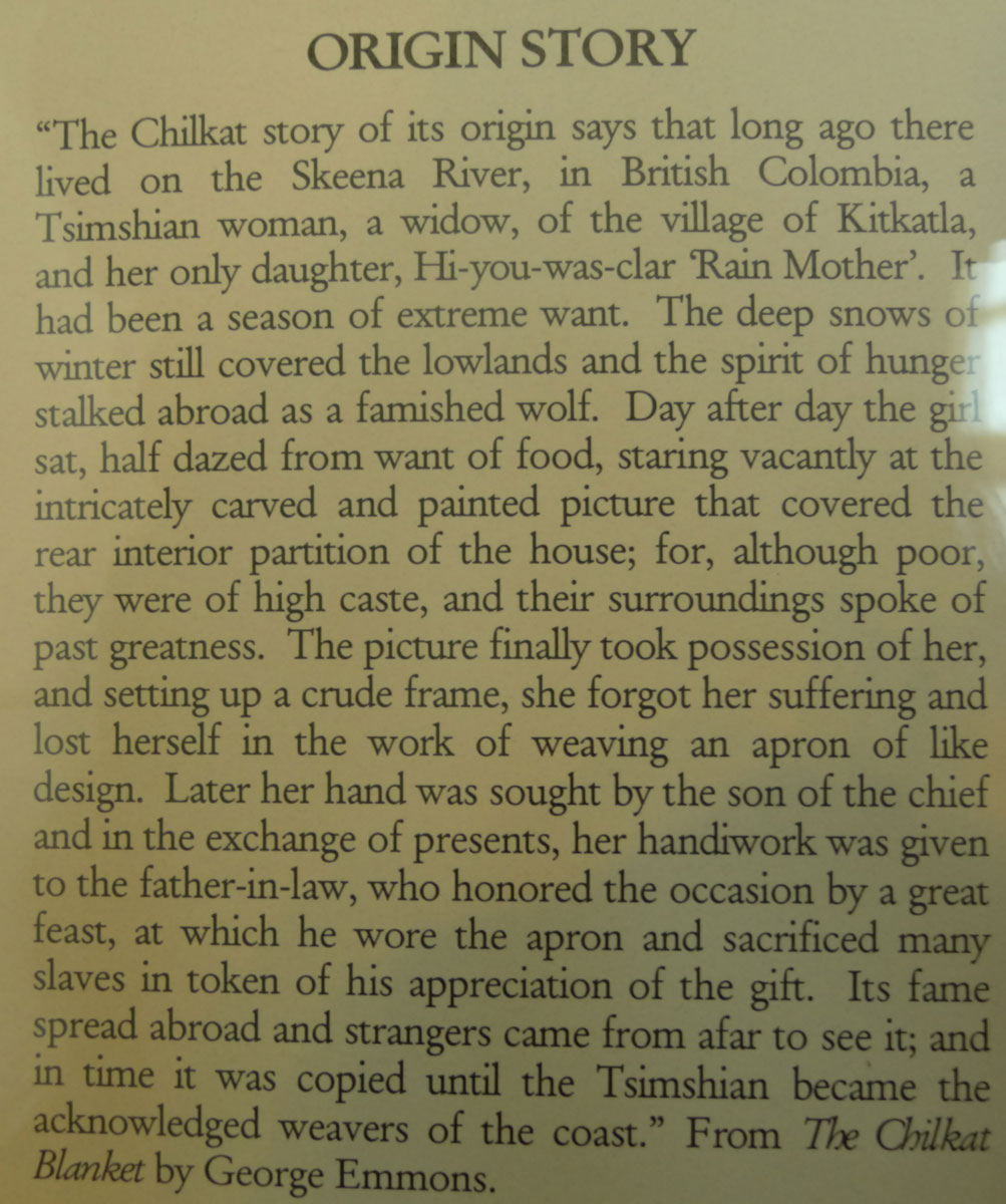 Tlingit Language: Chilkat Weaving Words | Clarissa Rizal