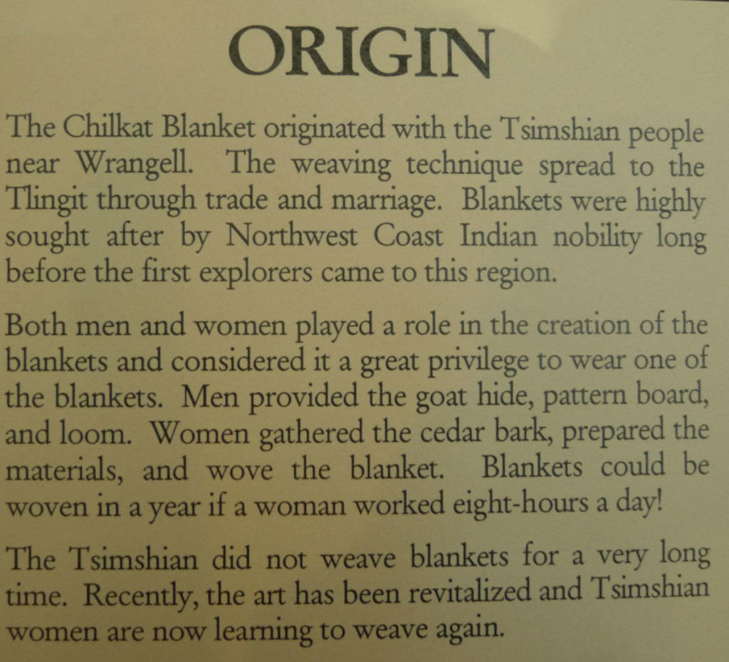 Chilkat weaving | Clarissa Rizal Blog